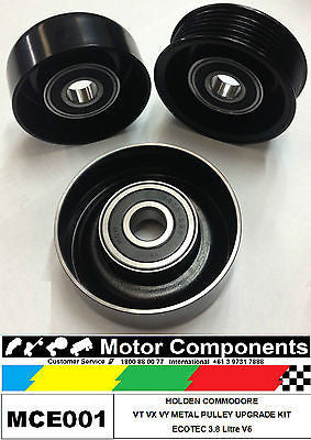 HOLDEN COMMODORE VSII VT METAL PULLEY UPGRADE KIT for ECOTEC 3.8 Litre ...